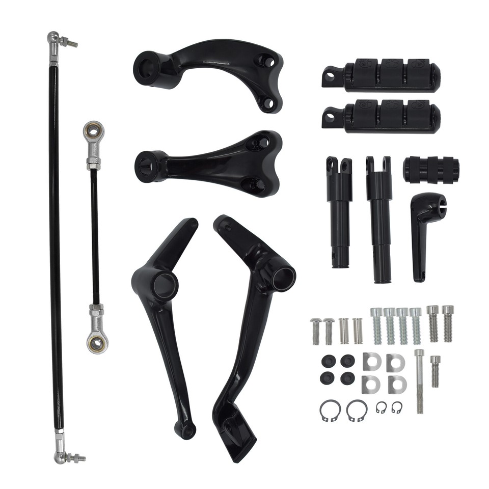 Complete Forward Controls Kit Pegs Levers Linkage Fit For Harley ...