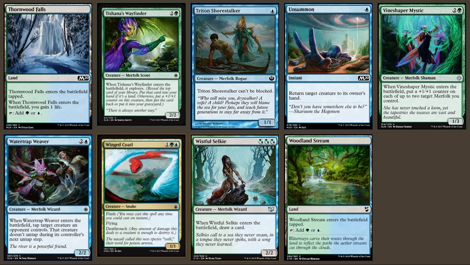 KUMENA - EDH COMMANDER DECK Magic the Gathering MTG 100 cards - MERFOLK ...