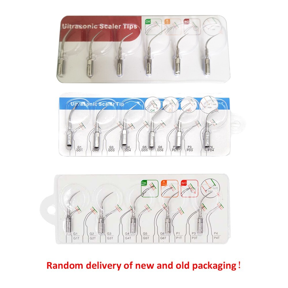 5Pcs DTE/SATELEC Dental Ultrasonic Scalers Handpiece Tips GD1*2 GD2 GD4 ...