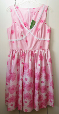 Lilly Pulitzer Annette Dress in Parade Pink Bouquet Toss Size 10 NWT | eBay