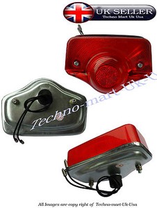 NEW BRAND ROYAL ENFIELD BULLET BACK REAR TAIL LIGHT LAMP KIT ASSEMBLY O ...