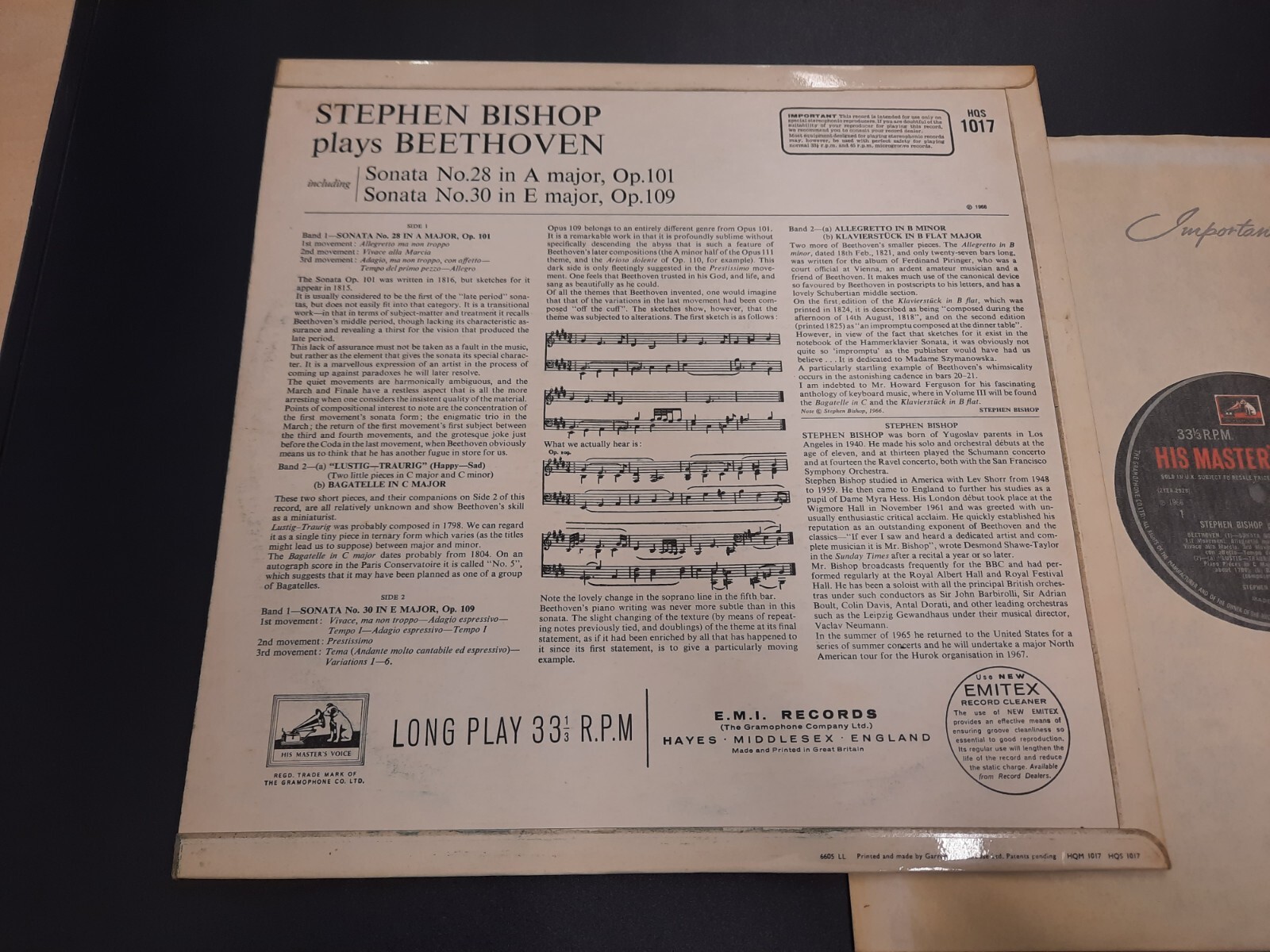 Stephen Bishop Plays Beethoven His Master's Voice HQS 1017 UK 1966 | eBay