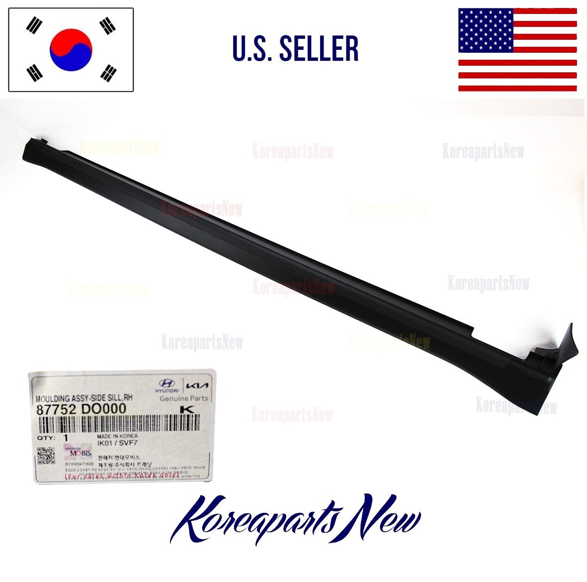 Molding Side Sill Rocker Right PASSENGER Plastic Texture ⭐OEM⭐ Kia EV9 ...
