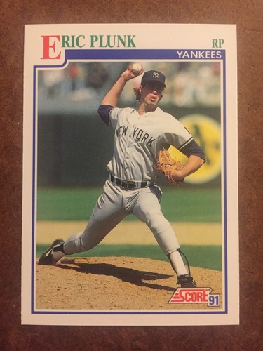 Eric Plunk 428 Score 1991 MLB Baseball Trading Card | eBay