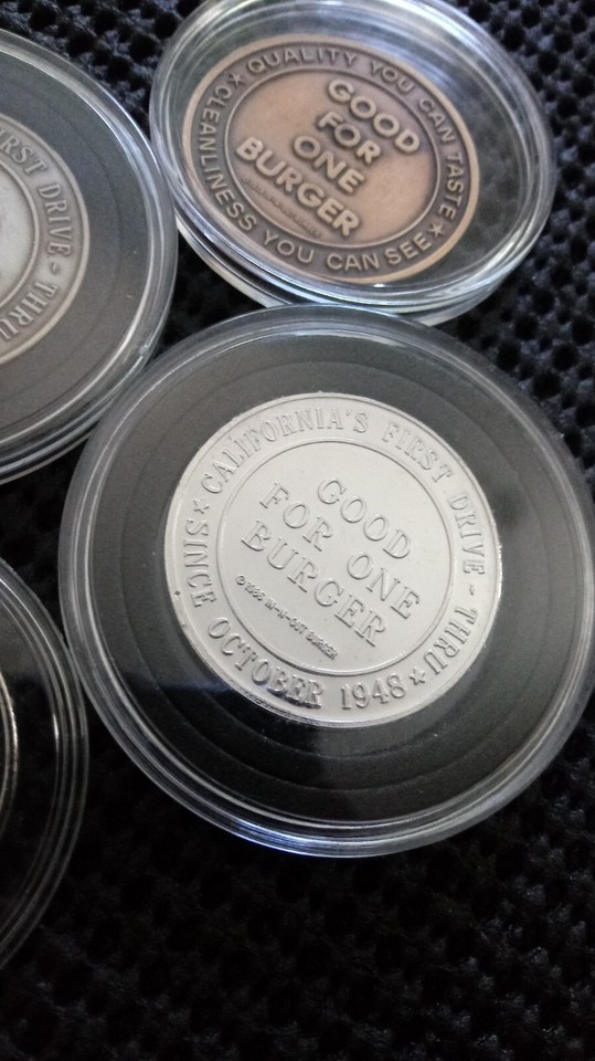 Set of 6 IN-N-OUT Burger 1978, 1986, 1997, 2005, 2015 Commemorative ...