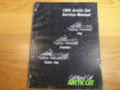 1988 Arctic Cat Jag Panther Super Jag Service Repair Manual p/n 2254 ...