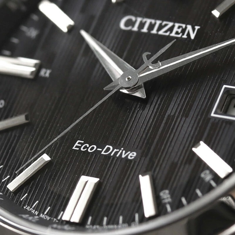 Citizen Collection CB0261-53E Black Eco-Drive Solar Atomic Titanium Men ...