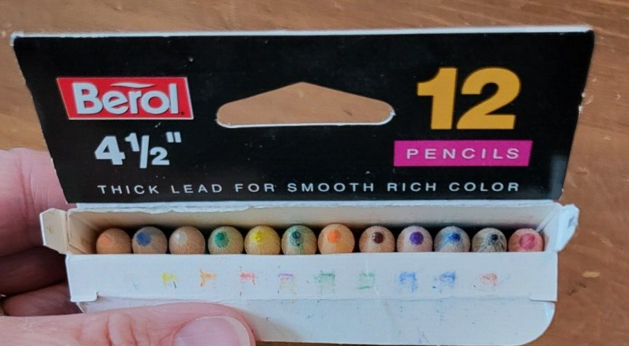 Colored Artist Pencils Box of 12 Colorific ~ Thick Art Quality 4½" | eBay