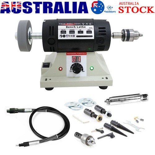 Mini Bench Grinder Metal Buffer Polisher Polishing Machine with Flex ...