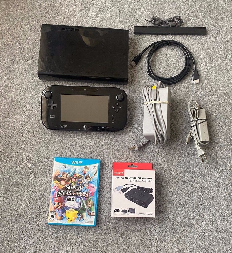 Wii U Console Black 32GB Complete Bundles and Sets! You Pick Games! All ...