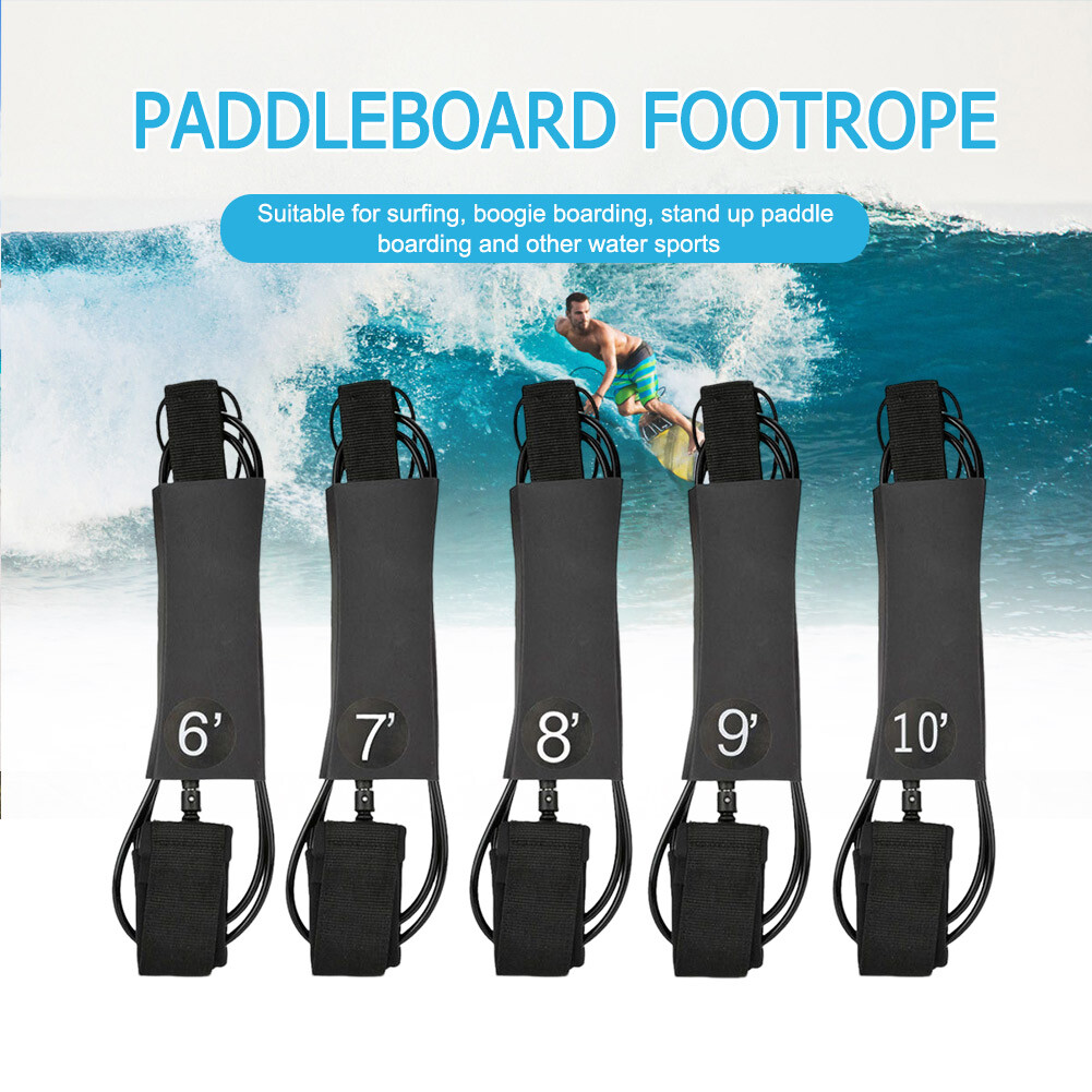 Leg Ankle Strap TPU Surfboard Safety Foot Rope Water Sport Training ...