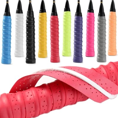 1pc Anti-Slip Racket Grip Tape Tennis Badminton Over Grip Squash Very ...