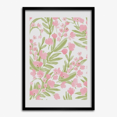 Photo MDF 70x100cm Cadre Le salon Décor Fleurs roses | eBay