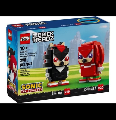 Lego 40672 Brickheadz Sonic the Hedgehog: Knuckles & Shadow in hand ...