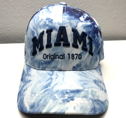 Miami FL Robin Ruth Baseball Cap Blue Tie Dye Mens OSFM Adjustable | eBay