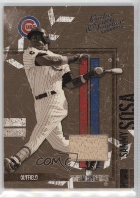 2004 Donruss Leather & Lumber Materials Black & White Bat /100 Sammy ...