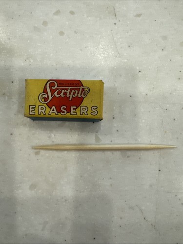 Vintage SCRIPTO Pencil ERASERS ~ 2 in Box ~ Nos #91 | eBay