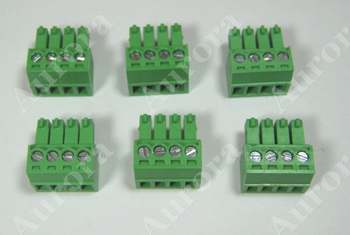 (6) 4 Pin - 3.81mm / Pluggable Screw Connector - Terminal Block ...