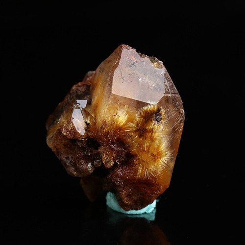 141.7Ct TOP Grade Natural Rutile Flowers & Phantom Quartz Reiki Crystal ...