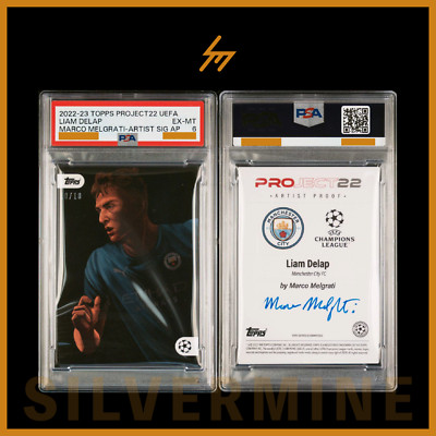 Topps Project 22 Liam Delap Marco Melgrati Artist Auto 10/10 PSA 6 POP ...