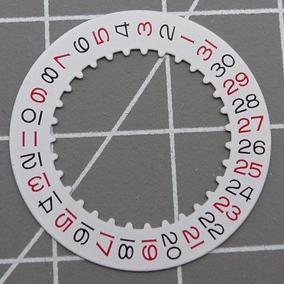 Generic Replacement Red Odd Numbers Date Disk Date Wheel for RLX 3135 ...