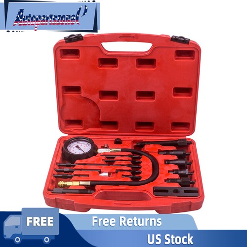 ⭐Diesel Engine Compression Gauge Tester Cylinder Pressure Test Injector ...