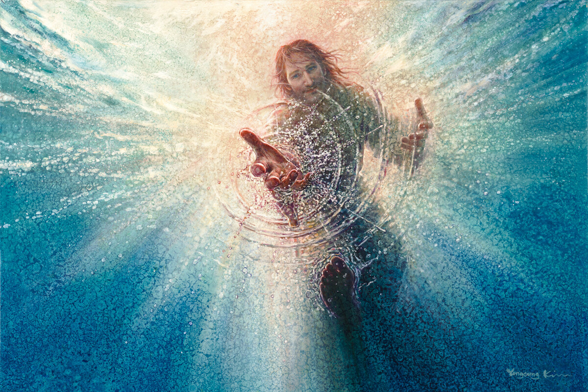 Jesus Reaching Out Paintings
