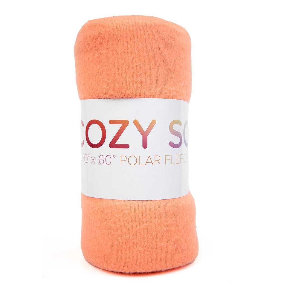 Cozy Soft Polar Fleece Throw Blankets, 6, 12, & 24 Packs, Color Options ...