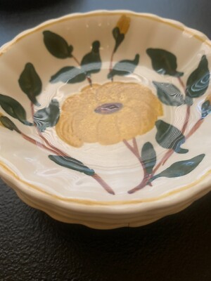 Blue Ridge Southern Potteries Yellow Nocturne 5 1/4" Fruit Bowls Set Of ...