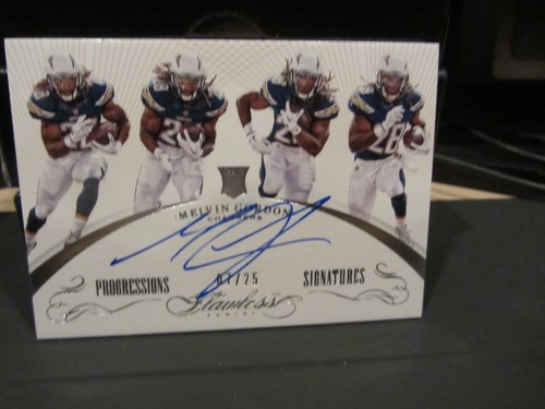 Panini Flawless Silver On Card Autograph Chargers Melvin Gordon 07/25 ...