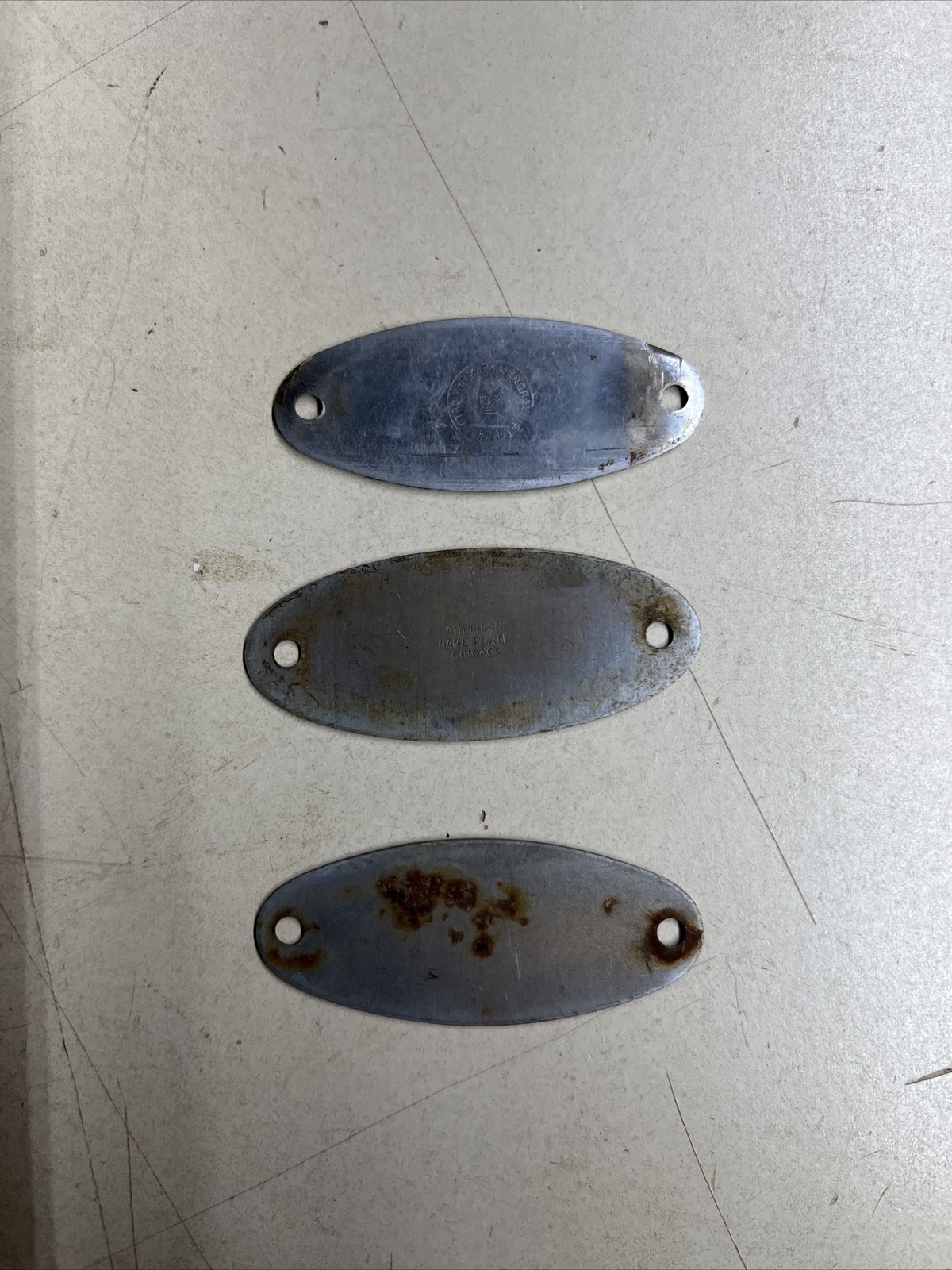 Vintage Body by Fisher Bronze Tag Emblem Nameplate Badges Set If 3 | eBay