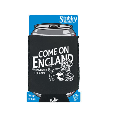 Come On England Football - Novelty Funny Gift Stubby Holder With Base ...