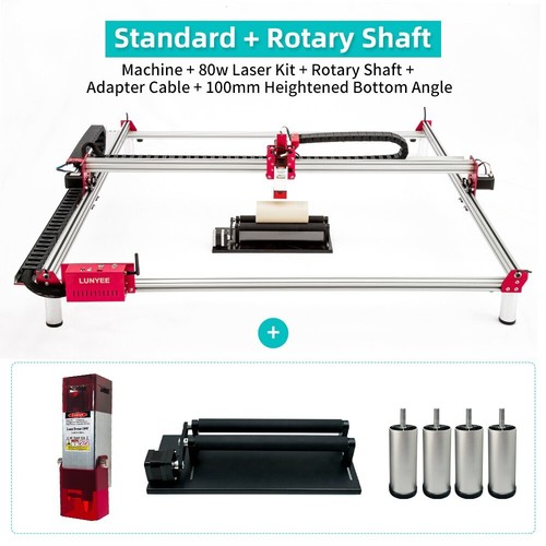 1m*1m 80W Laser Cutting Engraving Machine Carving Wood CNC DIY Cutter ...