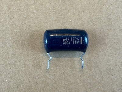 NOS Vintage ITW Paktron Navy Blue Drop .47 uf 200v Guitar Amp Tone ...