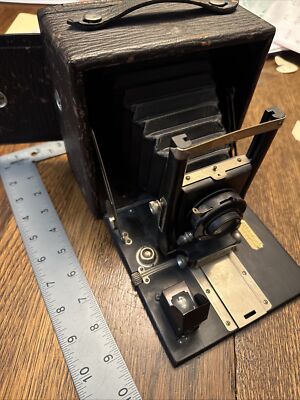 BEAUTIFUL ANTIQUE VINTAGE SENECA 6A Box CAMERA Black Bellows | eBay