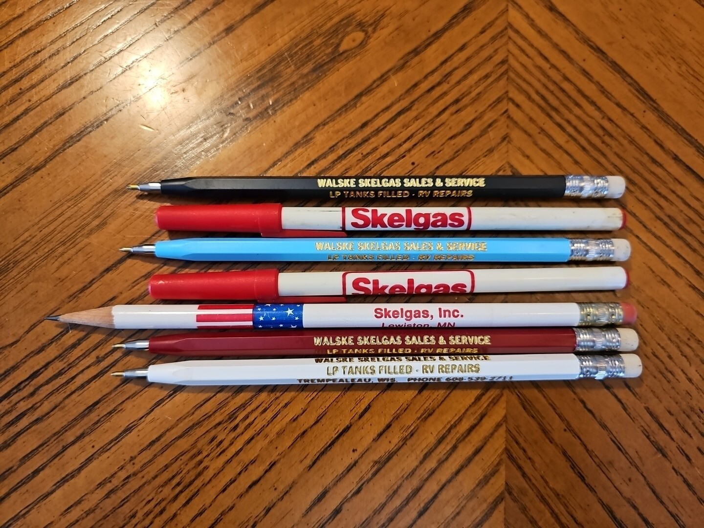 Vintage SKELGAS Propane SKELLY Gas PEN PENCIL Lot Of 7 (L3) | eBay