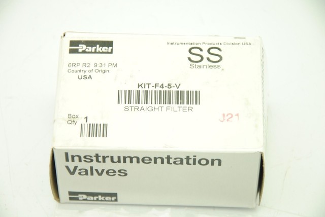 Parker KIT-F4-5-V Inline Filter - for sale online | eBay