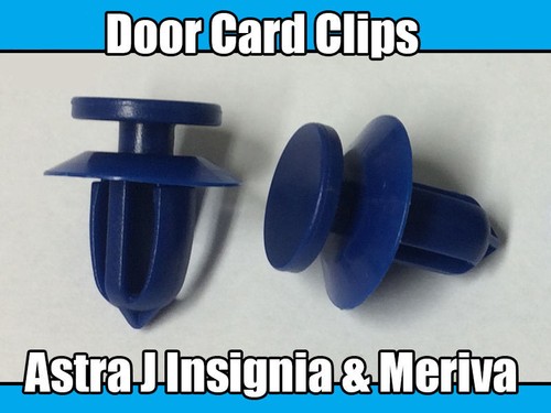 20x Clips For Vauxhall Astra J Insignia & Meriva / Door Card Trim Blue ...