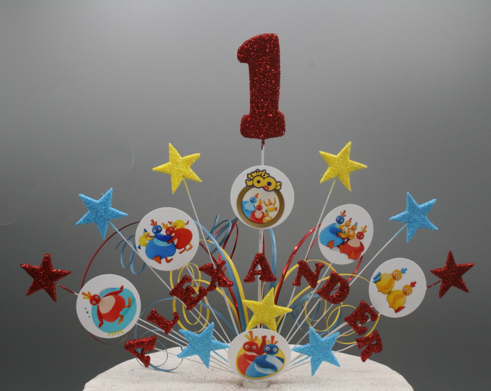 Cake Topper Twirlywoos Postman 1st 2nd 3rd 4th 5th 6th Personalised ...