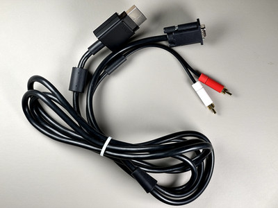 NEW Official OEM Genuine Microsoft XBOX 360 VGA HD AV Cable | eBay