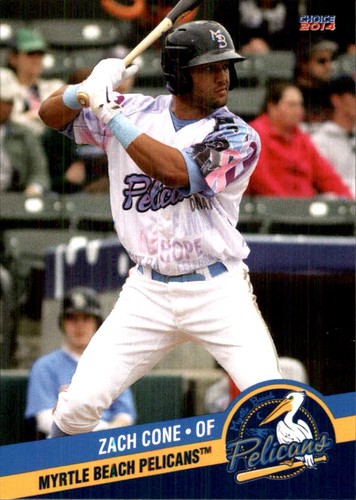 Zach Cone 2014 Choice Myrtle Beach Pelicans #9 RC FREE SHIPPING ...