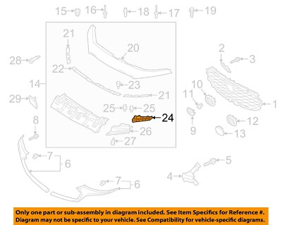 MAZDA OEM 19-25 3 Front Bumper Grille Grille Components-Outer Bracket ...