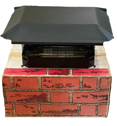 HYC Draft King Slip-In Black Steel Flue Tile Chimney Cap - NEW OPEN BOX ...