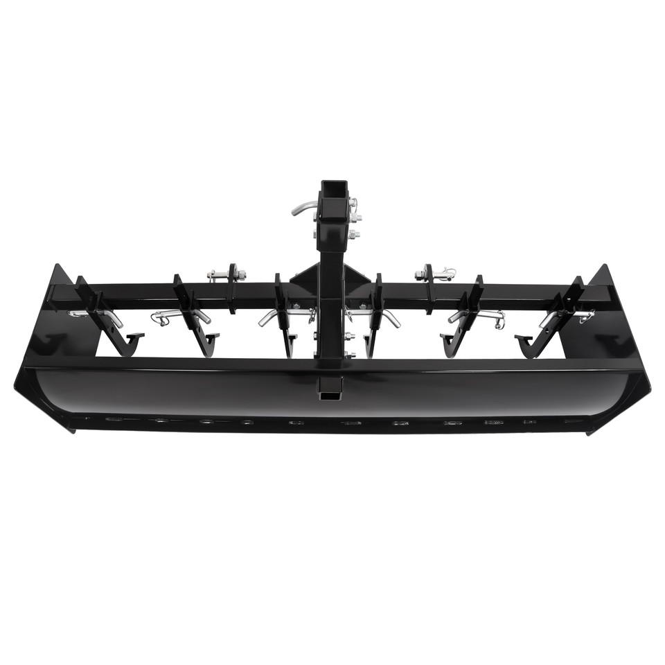 Powder Coated Steel 55" Box Blade Scraper W/6 Scarifier Shank For Cat 0 ...