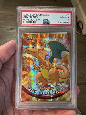 2000 Pokemon Pokémon Topps Chrome PSA 8 NM-MT Tekno Charizard Low Pop ...