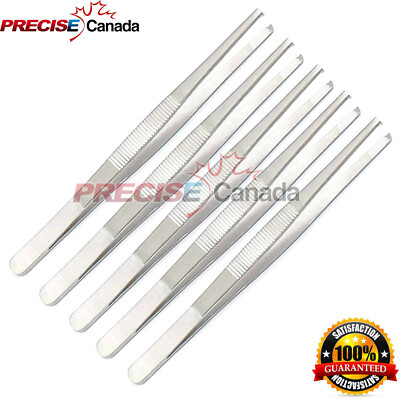 PACK OF 6 RAT TOOTH TISSUE THUMB FORCEPS 6" SURGICAL 1X2 TEETH | eBay