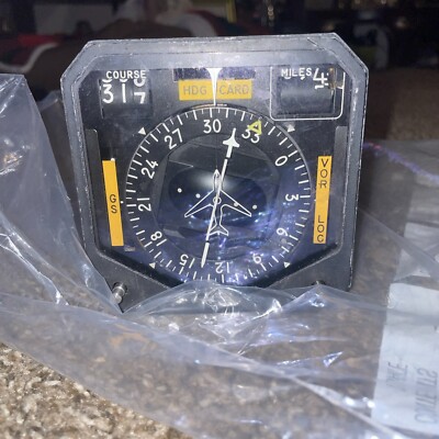 COLLINS COURSE INDICATOR ALL FUNCTIONS WORK AIRCRAFT INDICATOR Looks In ...