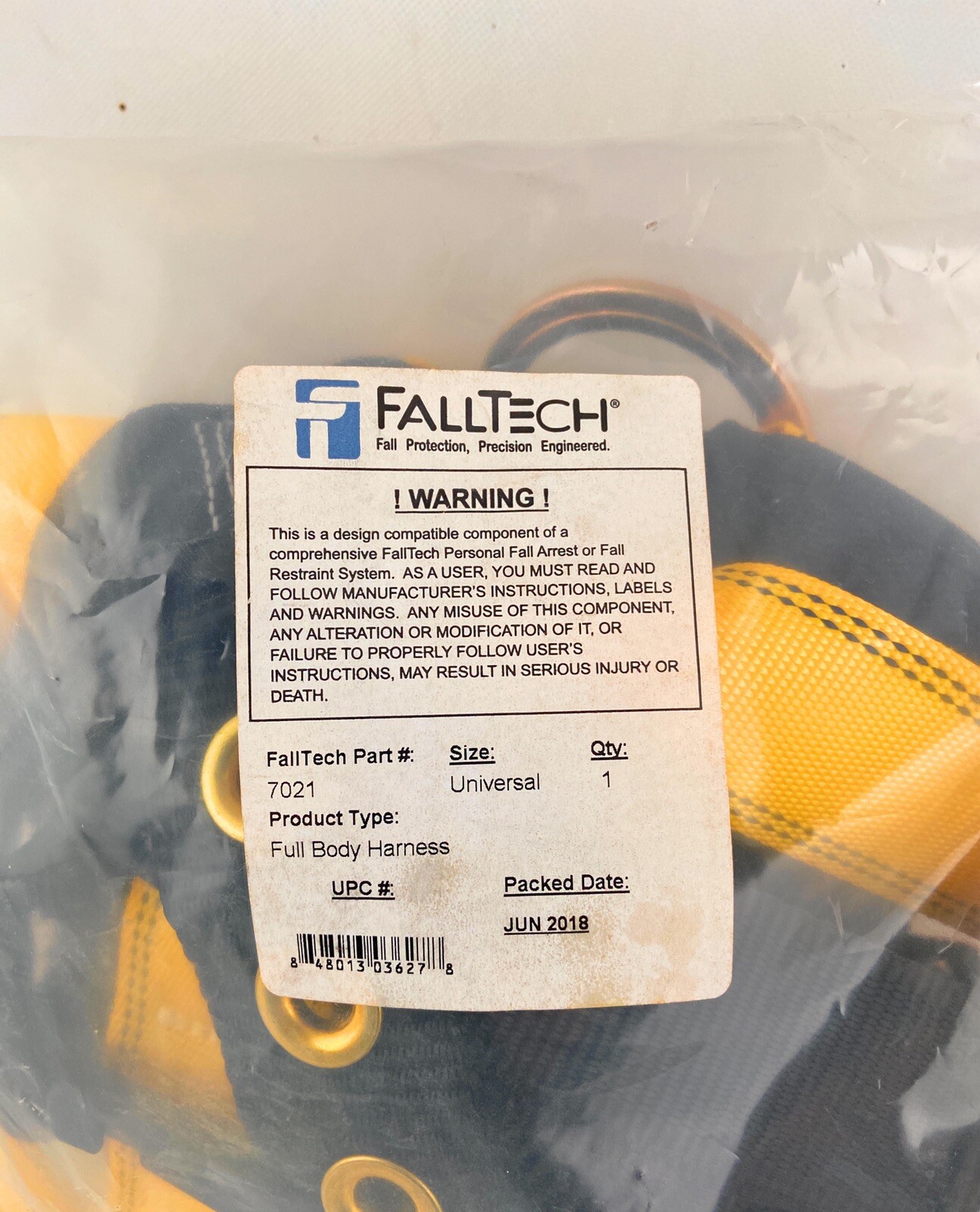 🌟FallTech 7021 Journeyman Flex Full Body Safety Harness, D-Ring ...