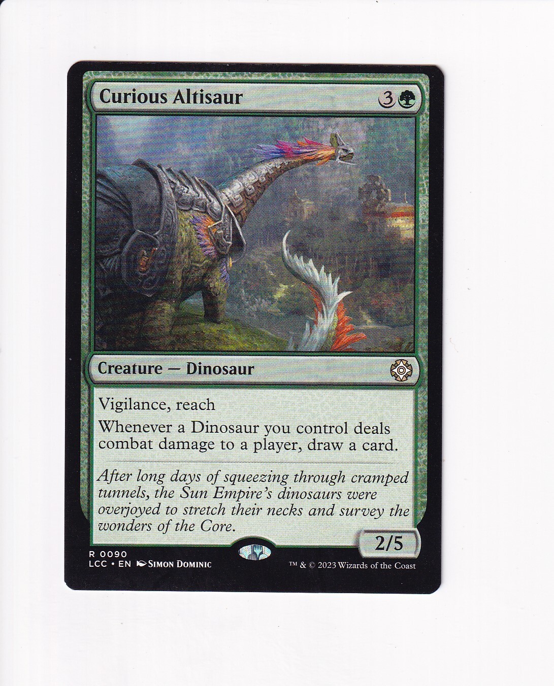 2023 MTG MAGIC COMMANDER THE LOST CAVERNS OF IXALAN CURIOUS ALTISAUR | eBay
