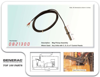 Generac 082130D - Magnetic Pickup 72" Assembly | eBay